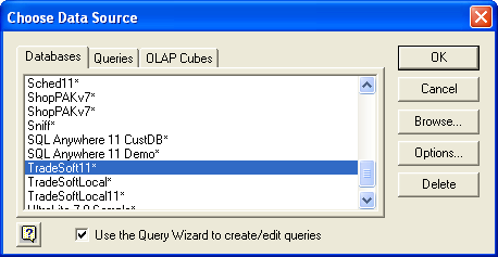 Exporting Data To Excel In SQL Anywhere 11 - TradeSoft, Inc.