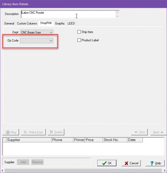 Op Code Foreign Key Error - TradeSoft, Inc.