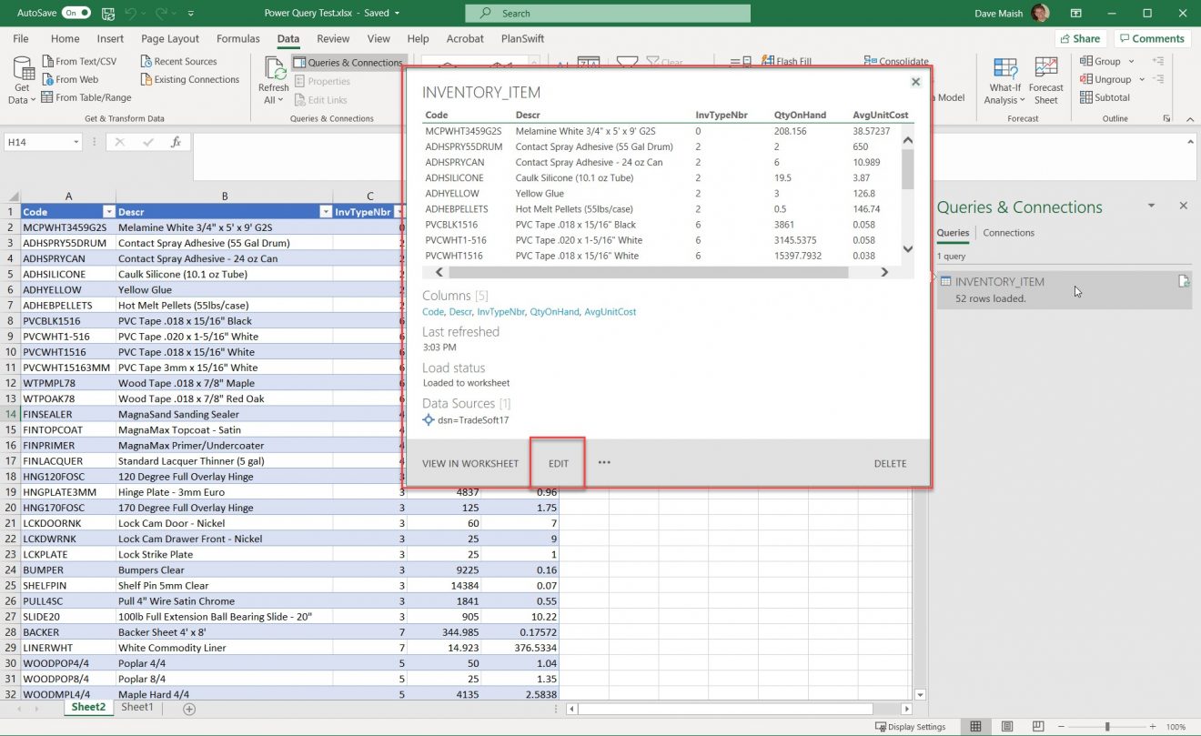 Exporting Data To Excel In Sql Anywhere 17 Tradesoft Inc